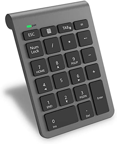 Amazon.com: Bluetooth Number Pad, Alcey Wireless 22 Keys Multi-Function Numeric Keypad Keyboard ...