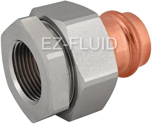 Amazon.com: EZ-FLUID (2) Heavy Duty 3/4" Press x FIP Dielectric Union ...