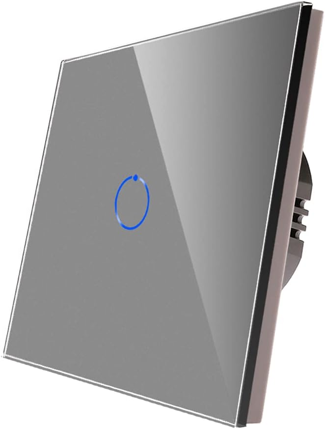 CNBINGO Single Dimmer Switch for LED Lights, Grey Touch Light Switch ...