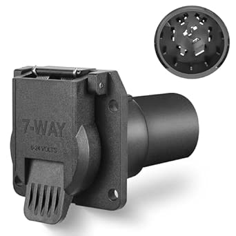 Nilight USCAR to RV 7 Way Trailer Plug Adapter OEM Style Factory Tow ...