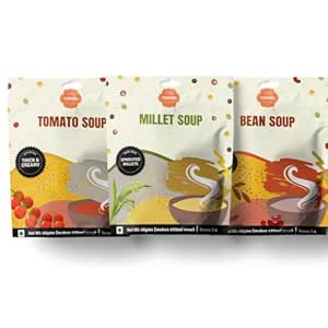 Bean/Millet/Tomato Soup Mix, combo offer 40gX3, one pack serves 3-4 people, no added MSG, no ...