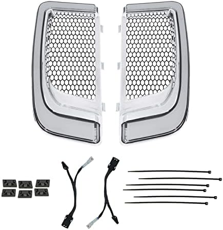 Amazon.com: HDBUBALUS Motorcycle Lower Grills Leg Fairing Light LED ...