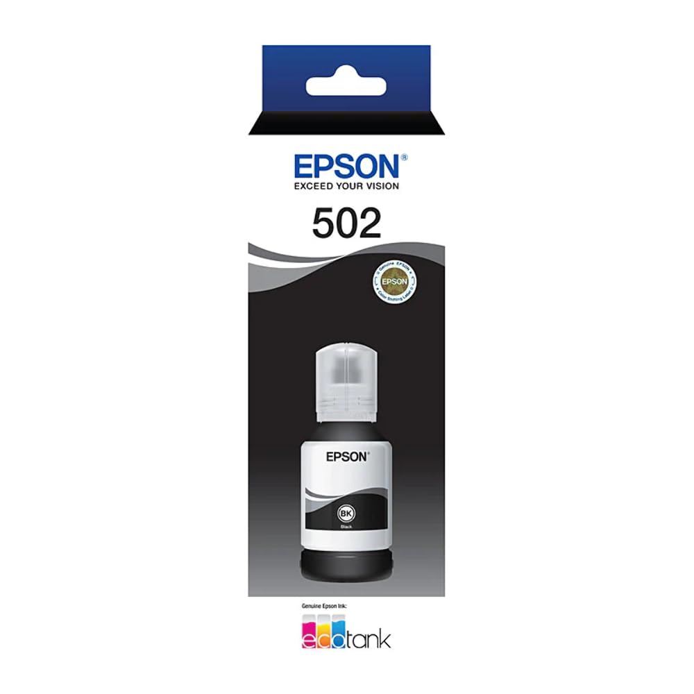 EPSON T502 Black EcoTank Bottle : Amazon.in: Computers & Accessories
