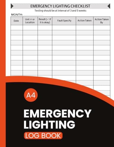 Emergency Lighting Log Book: Emergency Lighting Test Record Sheet for ...