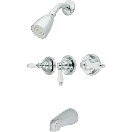 Kingston Brass KB36310PL Restoration Tub and Shower Faucet with ...