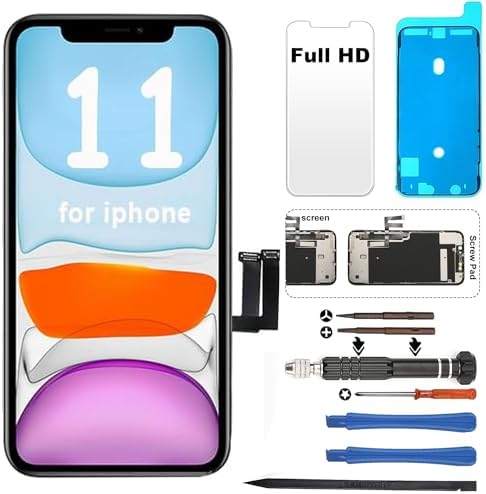 bokman for iPhone 11 Black LCD Screen Replacement Parts Display ...