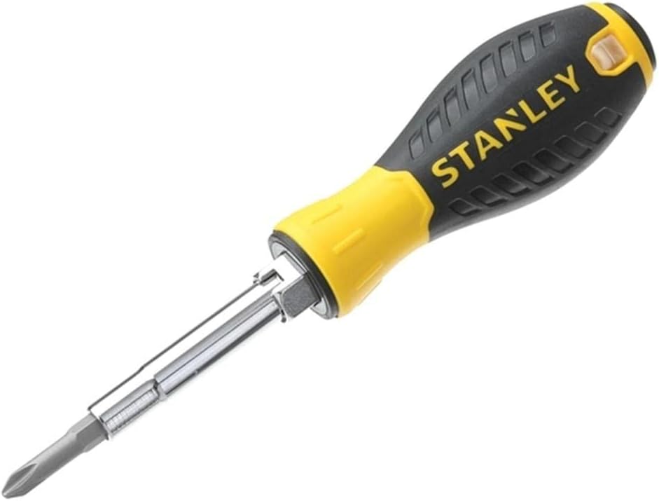 Stanley 6 Way Screwdriver Yellow and Black STA068012 : Amazon.co.uk ...