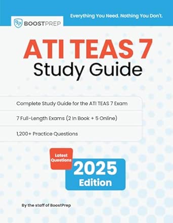 ATI TEAS 7 Study Guide by BoostPrep: [2025 Edition] TEAS Prep Book with ...