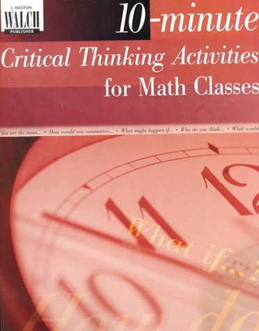Amazon.com: 10-Minute Critical Thinking Activities for Math ...