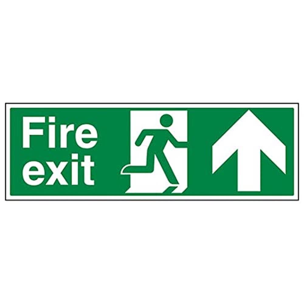 Eco Friendly Fire Exit – Fire Exit Arrow Up – 300 X 100mm – BigaMart