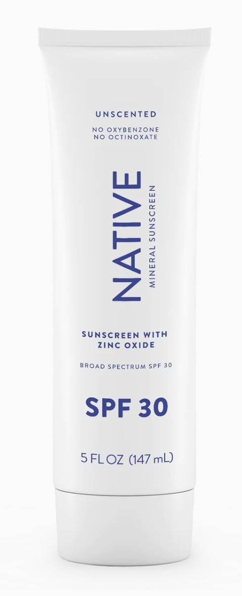 Amazon.com: 2-Pack Native Unscented Mineral Sunscreen Lotion SPF 30 (5. ...