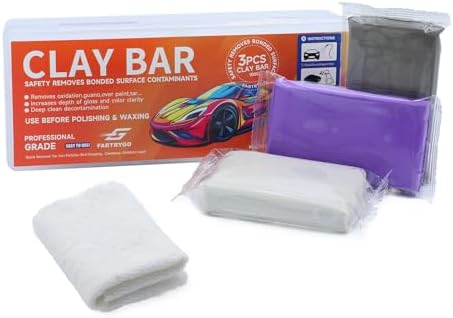 Amazon.com: FarTryGo 3-Pack Car Detailing Clay Bar Set – White, Purple ...