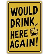 Amazon.com: Funny Metal Sign To Drink Tonight 8" x 12" Tin Signs Man ...