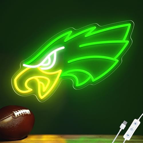 ACOPAEY Eagle Neon Signs Football Team Led Neon Sign for Wall Decor ...