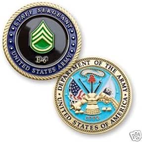 Amazon.com: Coins For Anything, Inc Army E6 Staff SGT. Coin ...