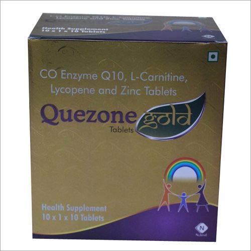 NUKIND Quezone Gold Tablet, Pack of 1x10 Tablets : Amazon.in: Health ...