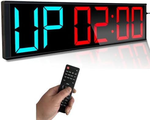 Amazon.com: Boyiit 26'' Extra Large Home GYM Timer Clock, Programable Workout Interval Timer ...