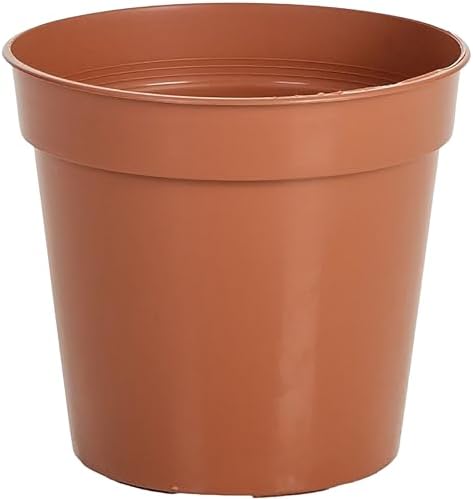 Z&A Round Plastic Plant Pot 24cm - Outdoor Garden Decorative Flower ...