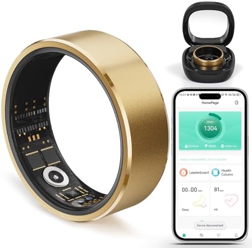 Amazon.com: YULUCKGO Health Tracker Fitness Ring Smart Ring for Health ...