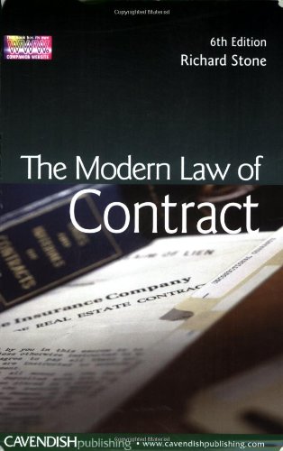 The Modern Law of Contract: Stone, Richard: 9781859418826: Amazon.com ...