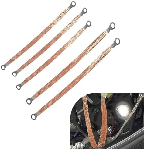 Amazon.com: ZBGUN Pack-5 Car Grounding Strap Kit, 3 Pcs 9.84" 2 Pcs 12. ...