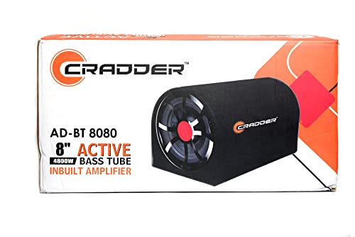10 Inch Active Bass Tube Subwoofer with Inbuilt Amplifier 5400W (Black ...