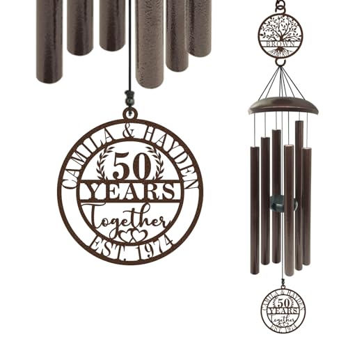 Amazon.com: 43" Large Personalized Tree of Life Copper-Colored Wind ...