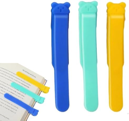 Amazon.com: Automatic Silicone Bookmarks,Book Clip Smart Bookmark ...