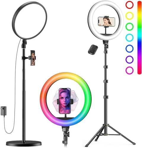 Amazon.com: Weilisi Large Professional Full-Screen Ring Light Kit ...
