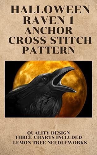 Halloween Raven 1 | Anchor Cross Stitch Pattern: Quality Design | Three ...