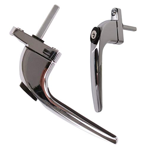 Yale Inline Essentials Chrome uPVC Locking Window Handle with Key ...