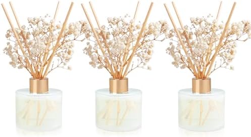 Amazon.com: Cocorrína Reed Diffuser Set, 6.7 oz Clean Linen 2 Packs ...
