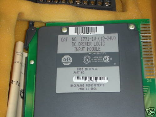 NEW ALLEN BRADLEY 1771-IV DC DRIVER LOGIC INPUT MODULE: Amazon.com ...