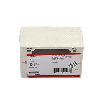 Amazon.com: Wiremold 2344 2300 Raceway Extra Deep Device Box 1-Gang ...