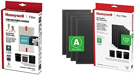 Honeywell HRF-R1C HEPA Filter (R) for Air Purifier + Honeywell HRF-A100 ...