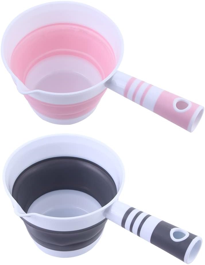 Amazon.com: Leadigol 2PCS Foldable Water Scoops,Silicone Long Handle ...