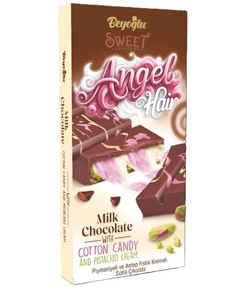 Amazon.com : Angel Hair Cotton Candy Chocolate Bar - 6 oz (170 G ...