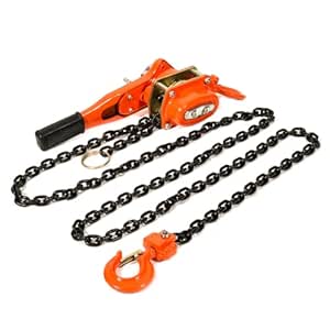 ROADFAR 3/4 Ton Lever Block Chain Hoist Ratchet Type Come Along Puller ...