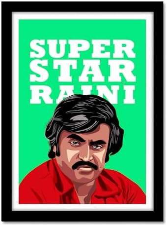 Good Hope - Rajinikanth Frame Bollywood Pop Art Frame For Room & Office ...