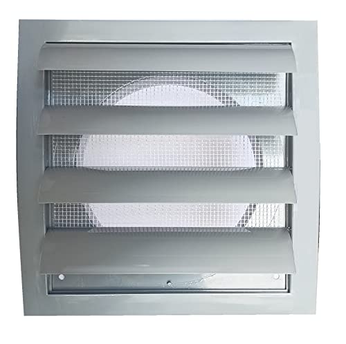 Grey Plastic Wall Ventilation Grille with Gravity Automatic Movable ...