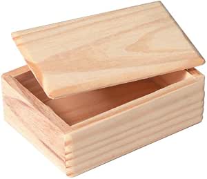 Amazon.com: Darice 9149-16 Wood Box with Lid, 3-1/2-Inch, 3.5" x 2.5" x ...