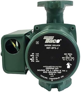 Taco 007 BF5-J - Bomba de circulación con Cartucho de Bronce para una ...
