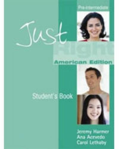 Just Right Pre-Intermediate: Split A with Audio CD (US): Harmer, Jeremy ...