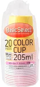 Amazon.co.jp: 大和物産 カラーカップ B・P・Yアソート 205ml 20個 : ホーム＆キッチン