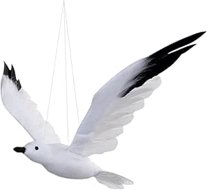 Amazon.com: Artificial Flying Seagull Hanging Decorations Realistic ...