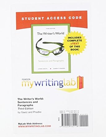 Buy MyLab Writing with Pearson eText - Standalone Access Card - for The ...