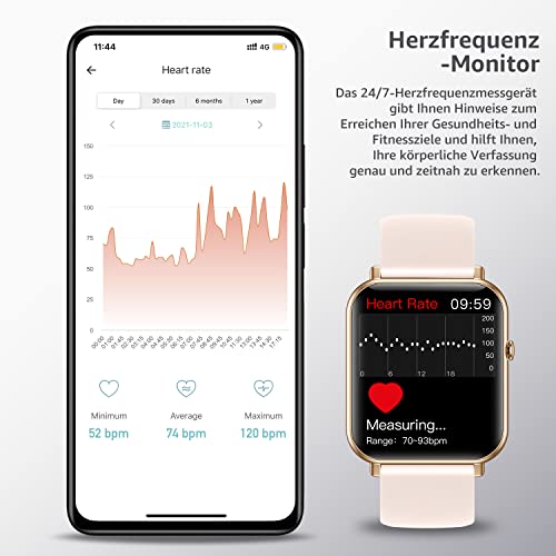 ASWEE Smartwatch Damen Herren,Fitness Tracker Uhr mit Schrittzähler ...