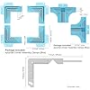 7Pack Clamps Corner Guides Cartonnage Corner Holding with Metal ...
