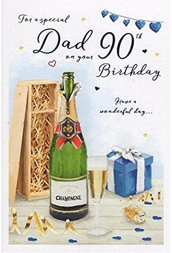 Dad 90th Birthday, Birthday Card : Amazon.co.uk: Stationery & Office ...