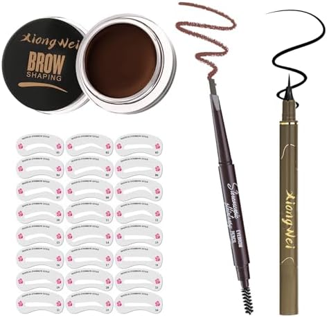 Amazon.com : Eyebrow Styling Gel Shaping Kit, Long Lasting Waterproof ...